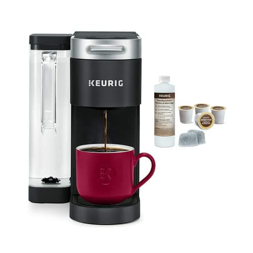 Keurig K-Supreme Single Serve K-Cup Pod Coffee Maker (Black) Bundle with Keurig 3-Month Brewer Maintenance Kit (2 Items)
