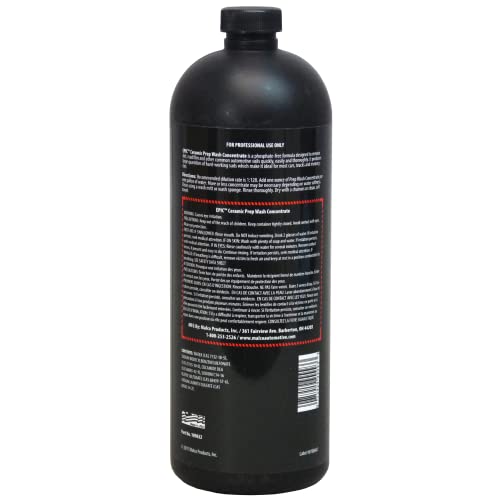 Malco EPIC™ Ceramic Prep Wash Concentrate – Prepare Your Car for Ceramic Coating/Powerful Detergent for Removal of Dirt, Road Film, Brake Dust and Other Soils / 32oz (109632)