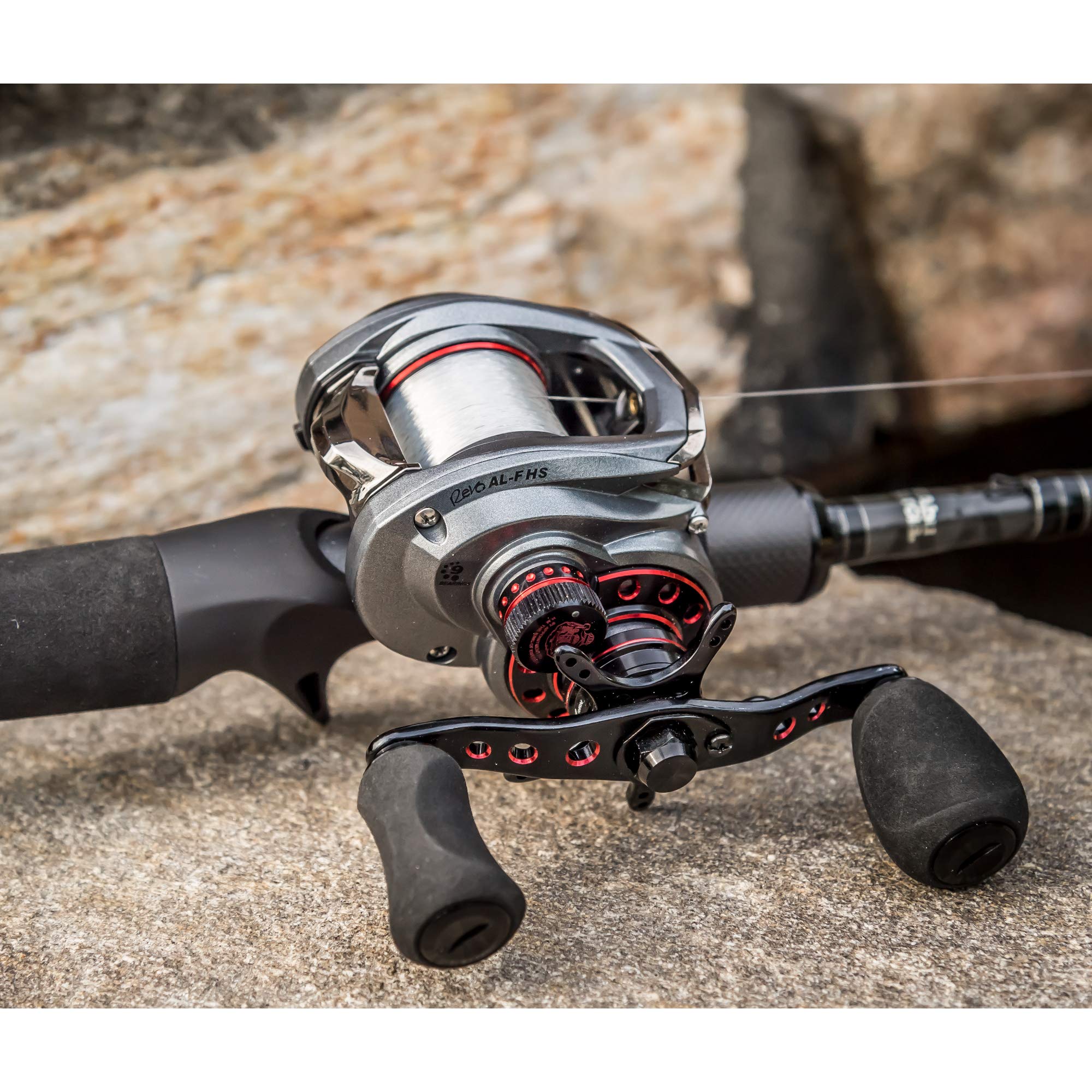 Abu Garcia, Revo AL-F Low Profile Casting Reel, 6.4:1 Gear Ratio, 9 Bearings, 25" Retrieve Rate, 17 lb Max Drag, Right Hand