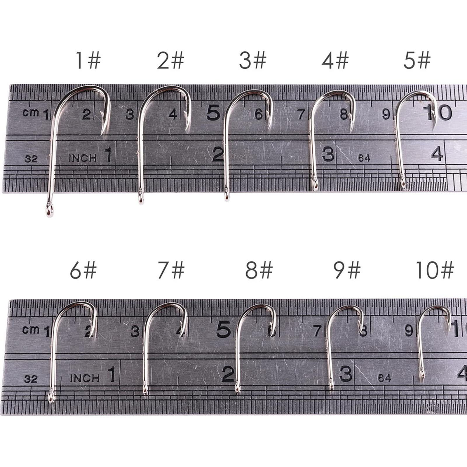 Adoolla 50pcs Bait Holder Hooks, Long Shank Fishing Hook, Straight Handle High Carbon Steel Sharp Barbed Bait Hook Fishing Tackle Accessories 12#