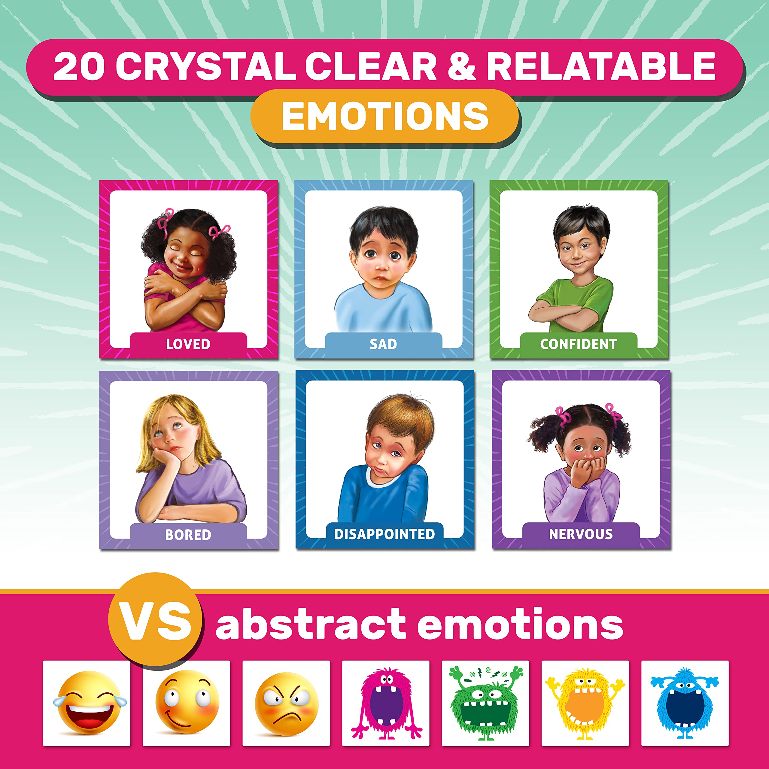 Calm Down Corner Supplies, SkillEase Feelings in Control Flip Book, Emotion Chart for Kids, Autism, Emotions and Feeling Book for Kids, Self Regulation for Kids, Calming Corner