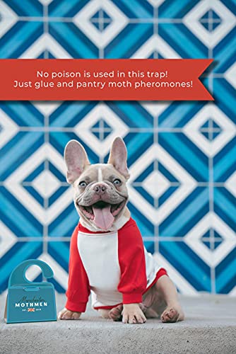 Manchester MOTHMEN Pantry Moth Traps with Pheromones Prime 5 Pack - 3-in-1 Moth Killer Non-Toxic Pest Trap for Indian Meal Moth, Flour Moth & Almond Moth