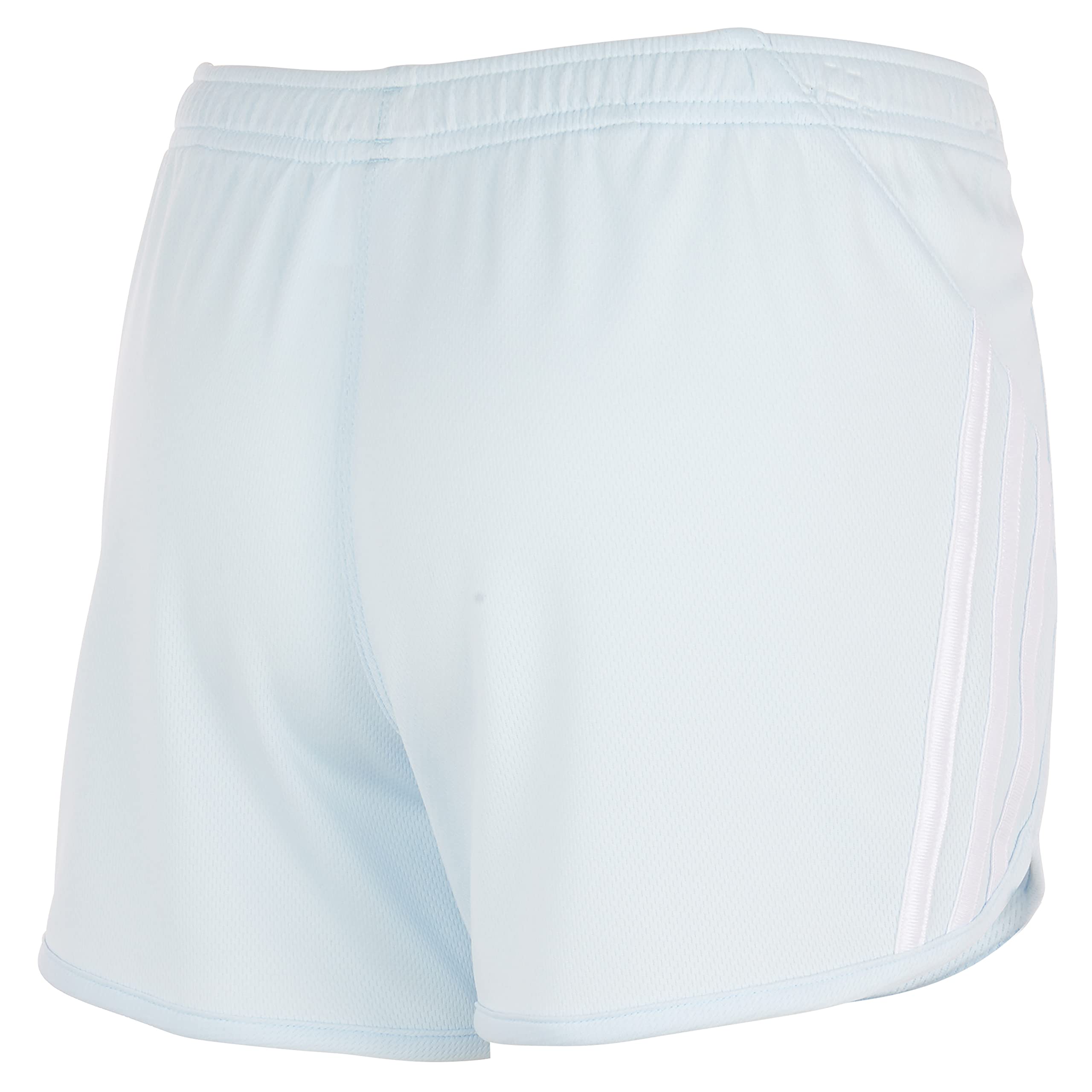 adidas girls Stripe Mesh Shorts, Sky Tint, 8-15 Years US