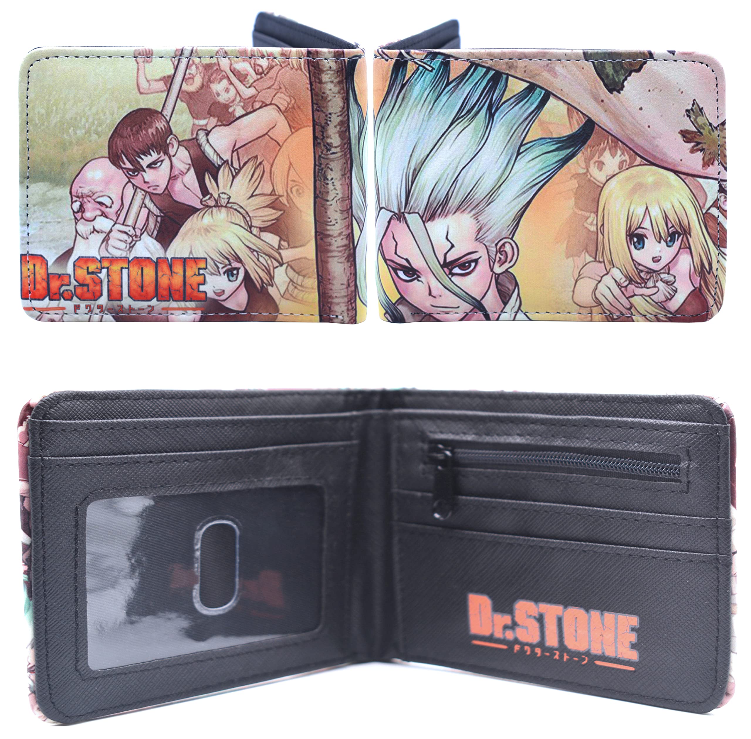 Amatensu Anime Characters Shishio Tsukasa wallet Amber wallet Asagiri Gen wallet Ishigami Senkuu wallet E