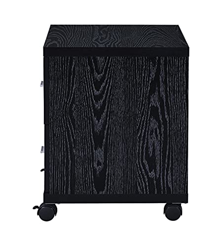 Coaster Home Furnishings Russell 2-Drawer CPU Stand Black Oak