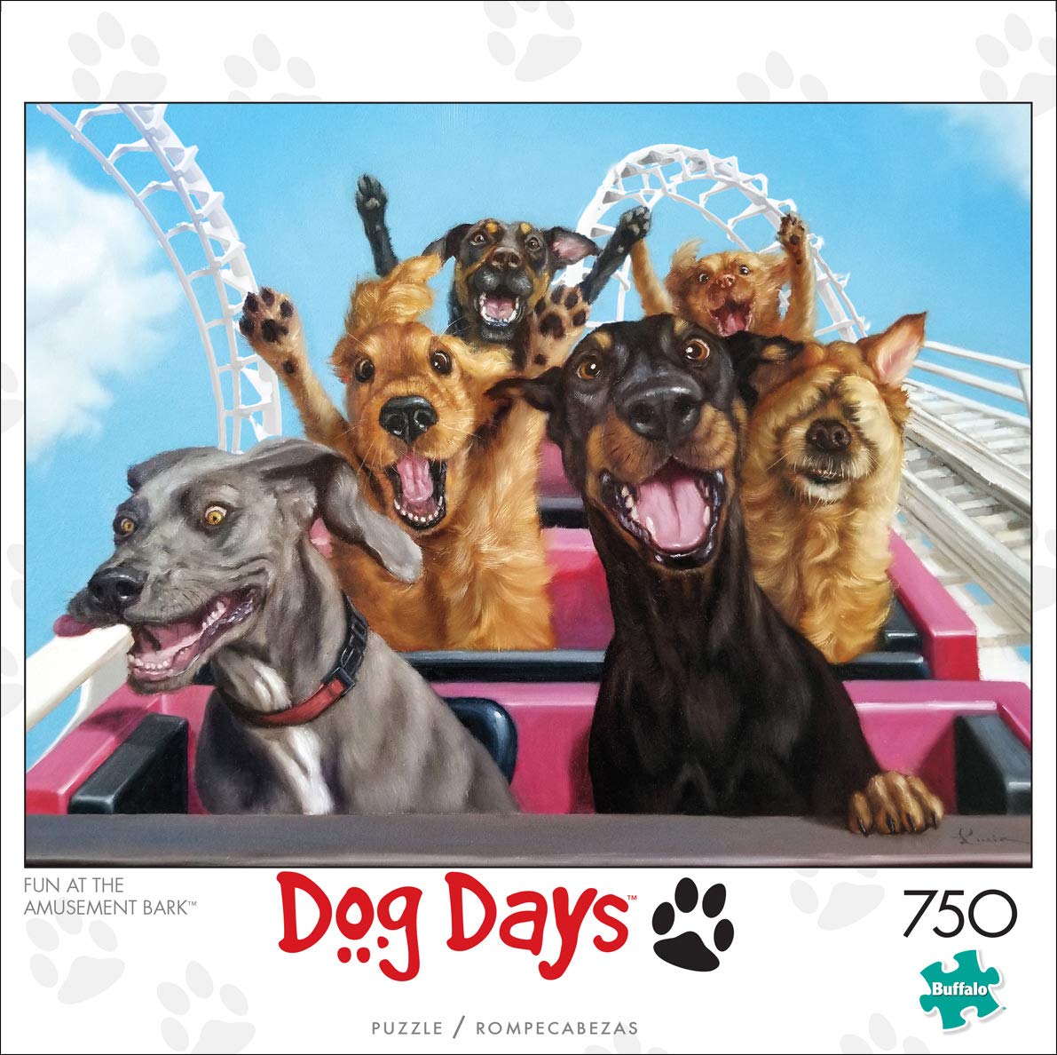 Buffalo Games - Lucia Heffernan - Fun at the Amusement Bark - 750 Piece Jigsaw Puzzle For Adults - High Quality Challenging Puzzle Perfect for Game Nights - Finished Size is 24.00 x 18.00