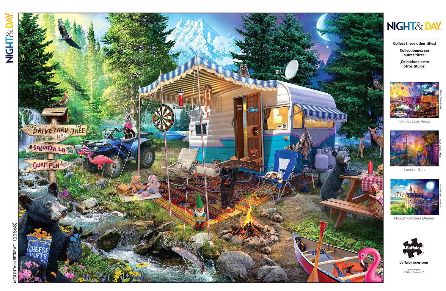 Buffalo Games - Jeff Haynie - Mountain Retreat - 1000 Piece Jigsaw Puzzle For Adults - High Quality Challenging Puzzle Perfect for Game Nights - Finished Puzzle Size is 26.75 x 19.75
