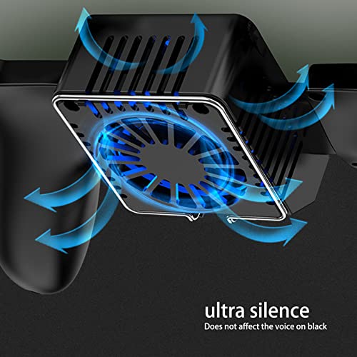 ASHATA Mobile Game Controller,Portable Wireless Game Controller with Mobile Phone Holder,Semiconductor Mobile Phone Cooler Radiator for 4.7β7.2 inch Mobile Phones