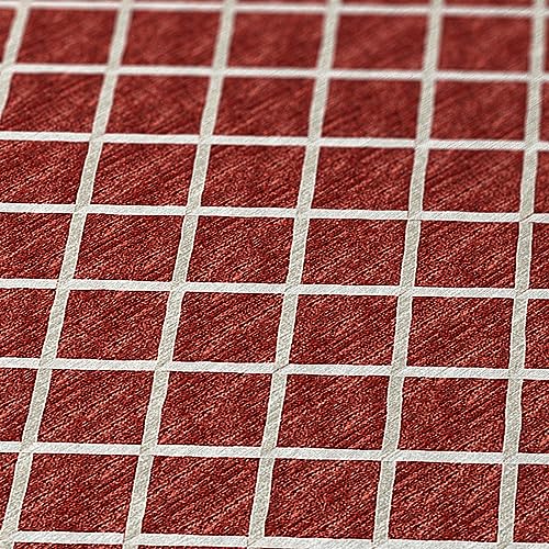 Dalyn Rugs Indoor/Outdoor York YO1 Red Washable 8' x 10'