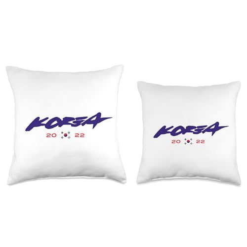 Block Voice South Korea 2022 Football Soccer Taegeuk Warriors Flag Throw Pillow, 16x16, Multicolor