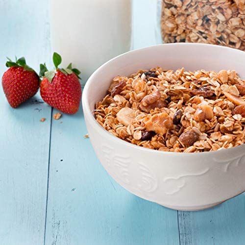 amHomel 10 Packs Porcelain Small Bowl Set for Ice Cream, Dessert, Small Side Dishes, Salad, Fruit, Dip (4.5 Inch, White, High Foot)