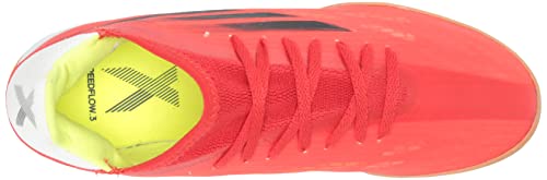 adidas Unisex X Speedflow.3 Indoor Soccer Shoe, Red/Black/Solar Red, 9.5 US Men