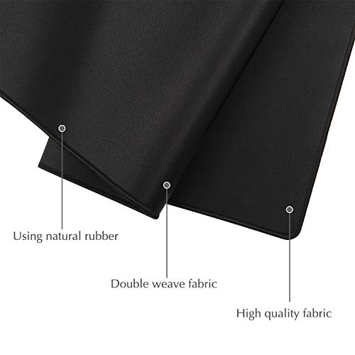 JIALONG Large Gaming Mouse Pad Desk Mat Comfortable XXL Mousepad Extended Size 35.4 x 15.7 inches Classic Black