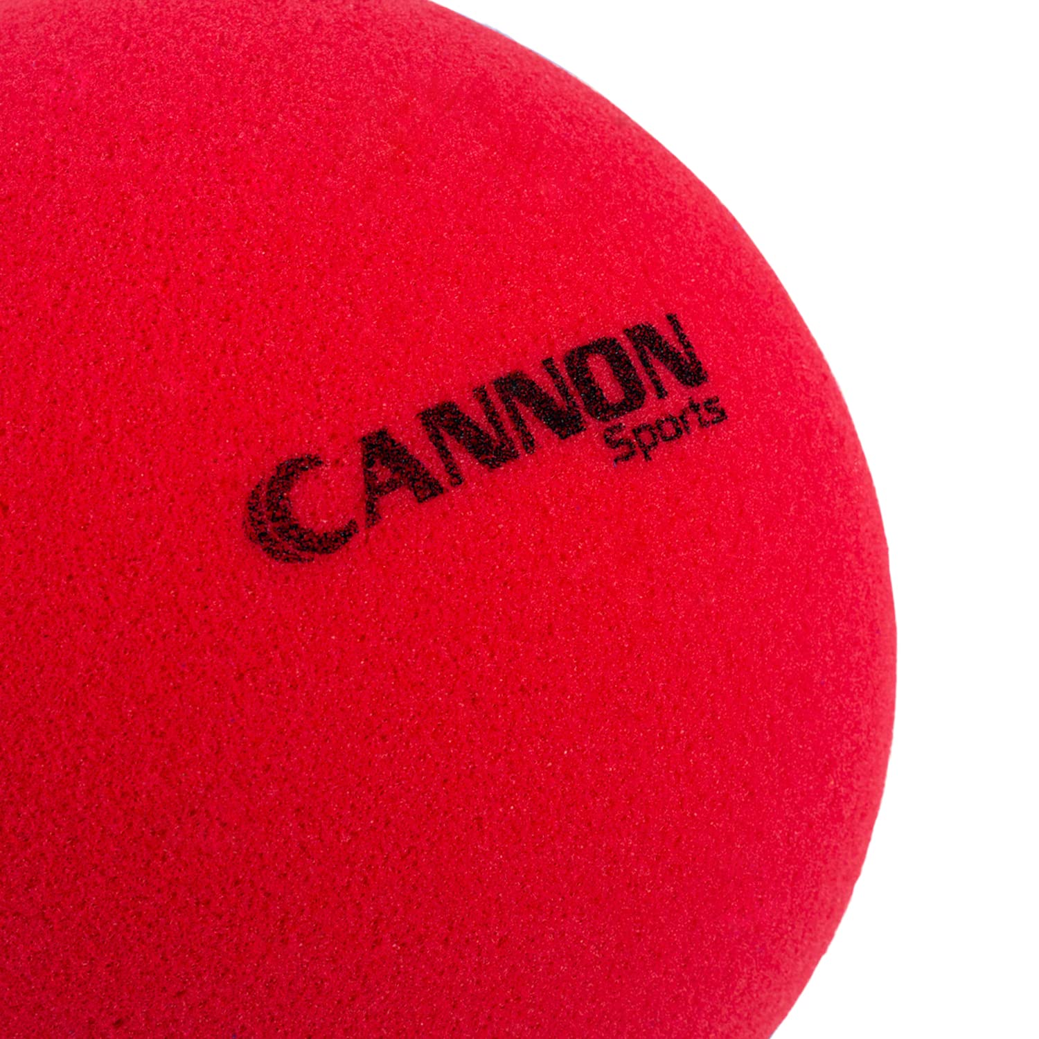 Cannon Sports Uncoated Foam Ball, Medium Density, Soft and Lightweight (Red, 8.5 Inch)
