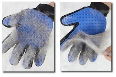 Pet Hair Remover Glove - Right Hand Gentle Pet Grooming Mitt for Dogs and Cats by Prime Pet