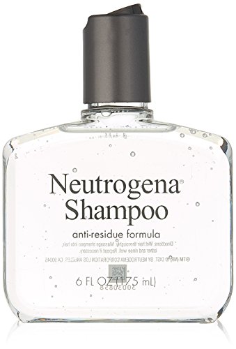 Neutrogena Anti-Residue Shampoo, Gentle Non-Irritating Clarifying Shampoo to Remove Hair Build-Up & Residue, 6 fl. oz (Pack of 2)