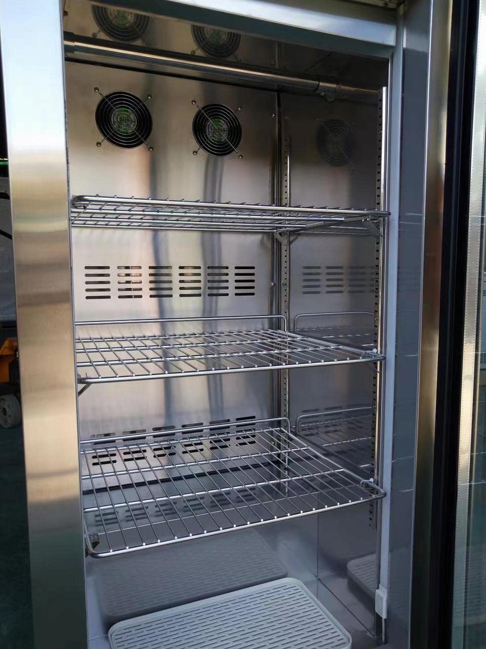Kolice Commercial Aging Beef Showcase Freezer, Steak Aging Machine, Beef Display Showcase Freezer-268L,4 Tiers,Temperature: -5℃~ to 10℃ (23℉ to 50℉) for Hotel,Restaurant,Shopping Malls