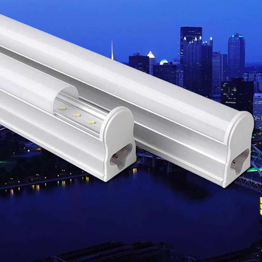 Aolyty LED T5 Shop Light, Integrated Single Fixture Super Bright Easy to Install Linkable Tube Lights 10-Pack for Garage, Warehouse, Home, office (White Light(6500K), 4FT)
