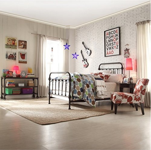 Giselle Antique Dark Bronze Graceful Lines Victorian Iron Metal Bed (Full Size)