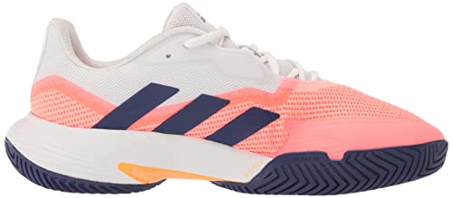 adidas Women's Courtjam Control Tennis Shoe, Acid Red/Legacy Indigo/Turbo, 9