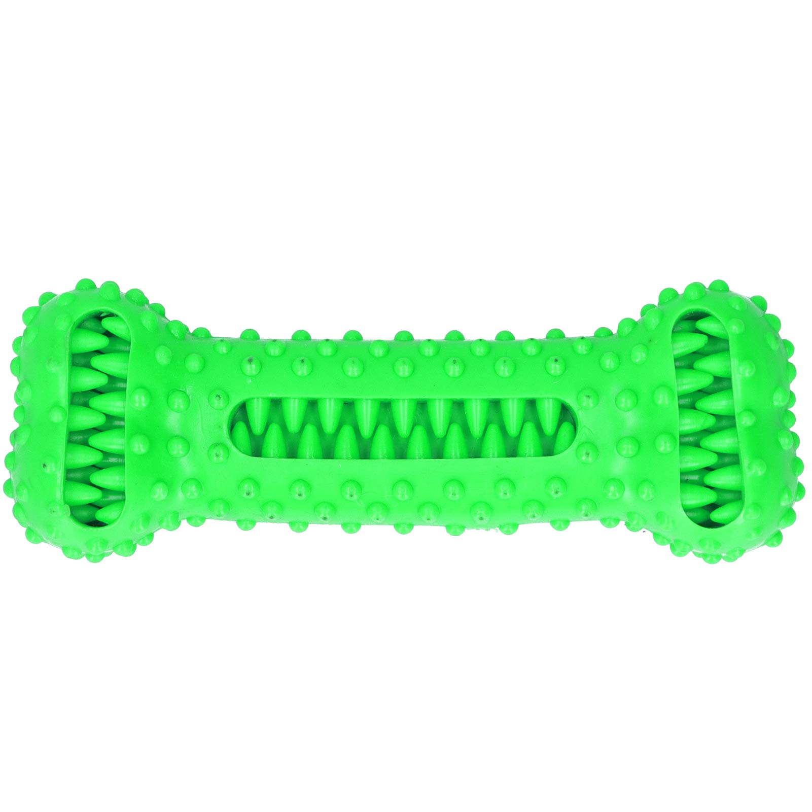 AONYAYBM Interactive Chew Dog Treat Toy, Bone Shape Soft Treat Dispensing Dog Toys, Teeth Cleaning Dog Puzzle Toy, Dog Feeder Puzzle Toy Pet Dental Care Tool, Treat Dispensing Toy(Green)