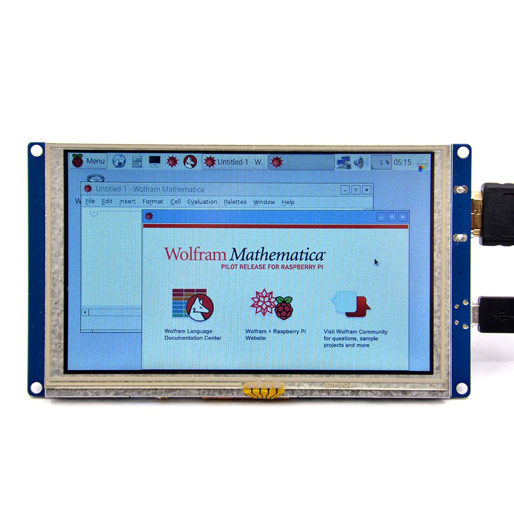 GeeekPi 5 inch HDMI Monitor LCD Resistive Touch Screen 800x480 LCD Display USB Interface for Raspberry Pi 4 Model B, Pi 3/2 Model B/B+ & Banana Pi (Plug and Play Free Driver)