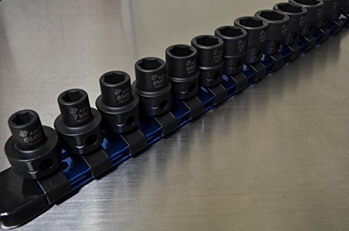 Astro Tools 78314 14-Piece 3/8" Drive Low Profile Nano Impact Sockets - Metric