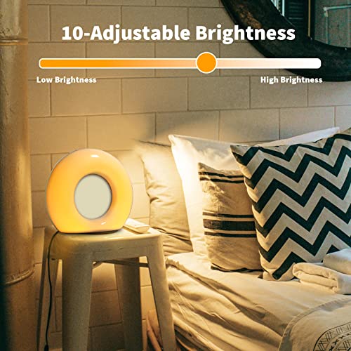 DailyBody Sound Machine White Noise Machine with 30 Soothing Sounds 12 Colors Night Light 36 Levels Volume 5 Timers & Memory Function Effectively Blocks Noise Ideal Sleep Machine for Baby Kids Adults