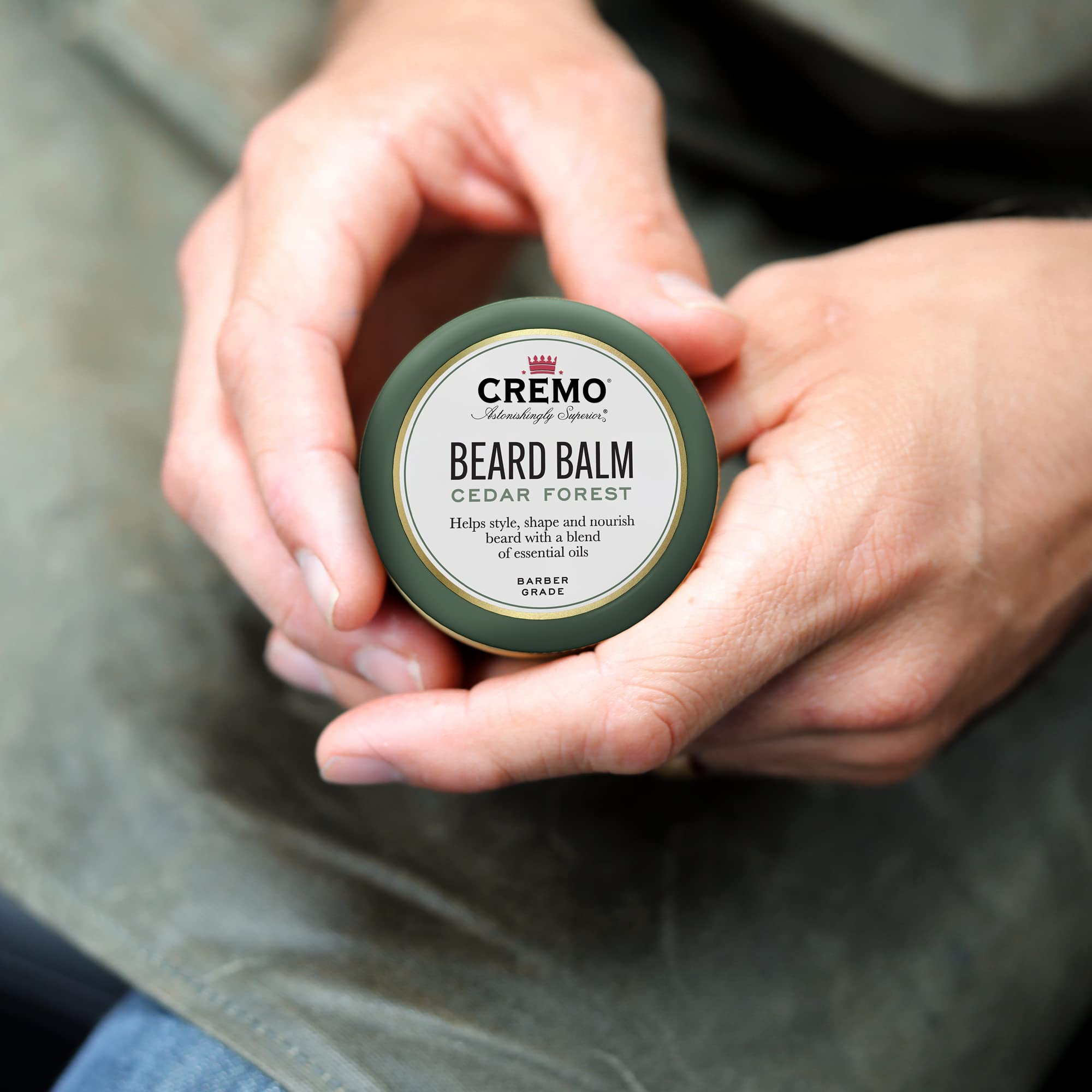 Cremo Styling Beard Balm, Forest Blend, Nourishes, Shapes And Moisturizes All Lengths Of Facial Hair, 2 Ounce (Packaging May Vary)