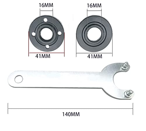 Angle Grinder Wrench Grinder Spanner Wrench Grinder Flange Nut 5/8-11 4 PCS Compatible with Dewalt Milwaukee Metabo Makita Grinder Parts Bosch Ryobi Black Decker