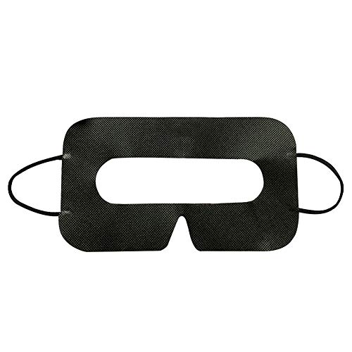 YinQin 50PCS Disposable VR Mask VR Headset Mask, Sanitary VR Eye Cover Mask, VR Eye Mask Cover, VR Headset Cover Mask Universal Mask for VR (Black)