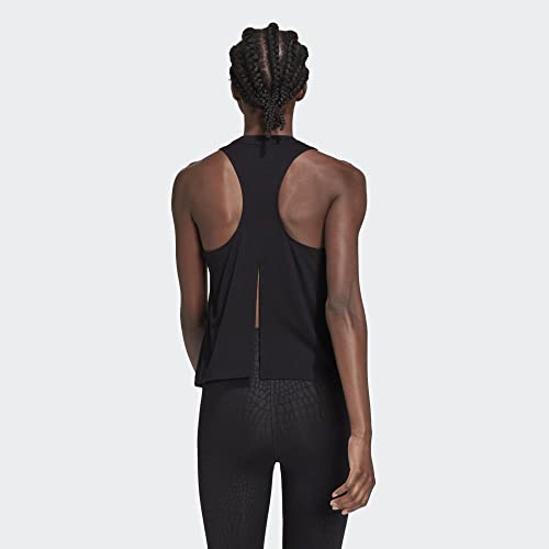 adidas Women's Training Icons 3 Bar Logo Tank 2.0, Black, Small