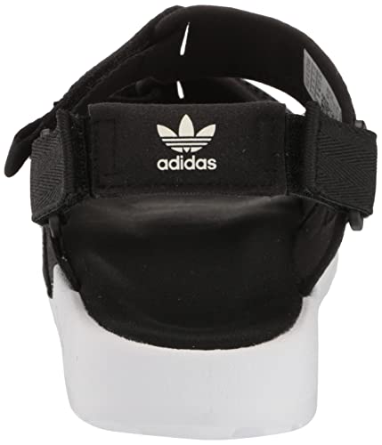 adidas Originals Women's Adilette ADV Slide Sandal, Black/White/Off White, 8