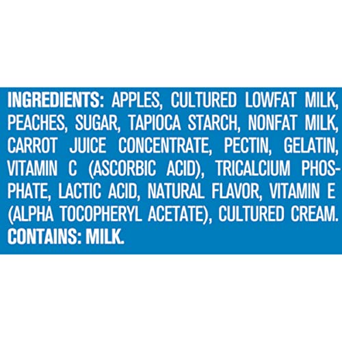 Gerber Baby Food Pouches, Toddler 12+ Months, Fruit & Yogurt Peaches & Cream, 3.5 Ounce (Pack of 12)