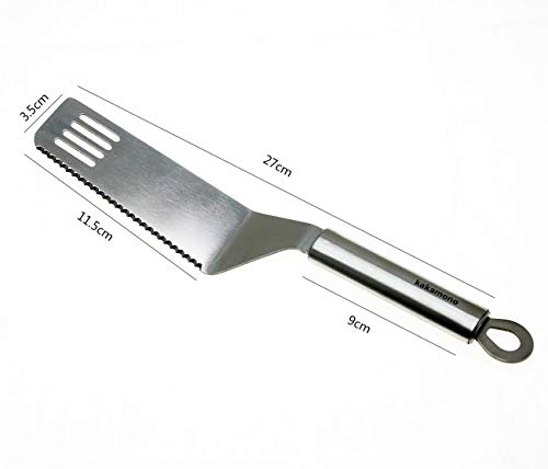 Pie Server Serrated Spatula and Cake Cutter,Stainless Steel Pie Server Angled Icing Spatula, Offset Spatula, Cake Spatula