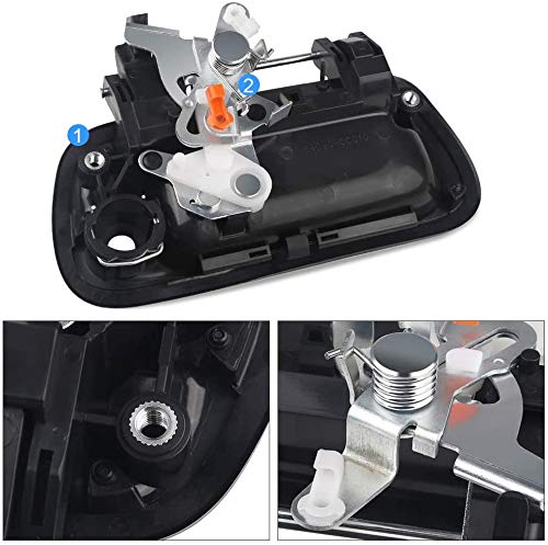 ADP Compatible with Tailgate Handle Latch with Keyhole Toyota Tundra 2000-2006 Rear Exterior Textured Black Tailgate Liftgate Door Latch Replaces - 69090-0C010 690900C010