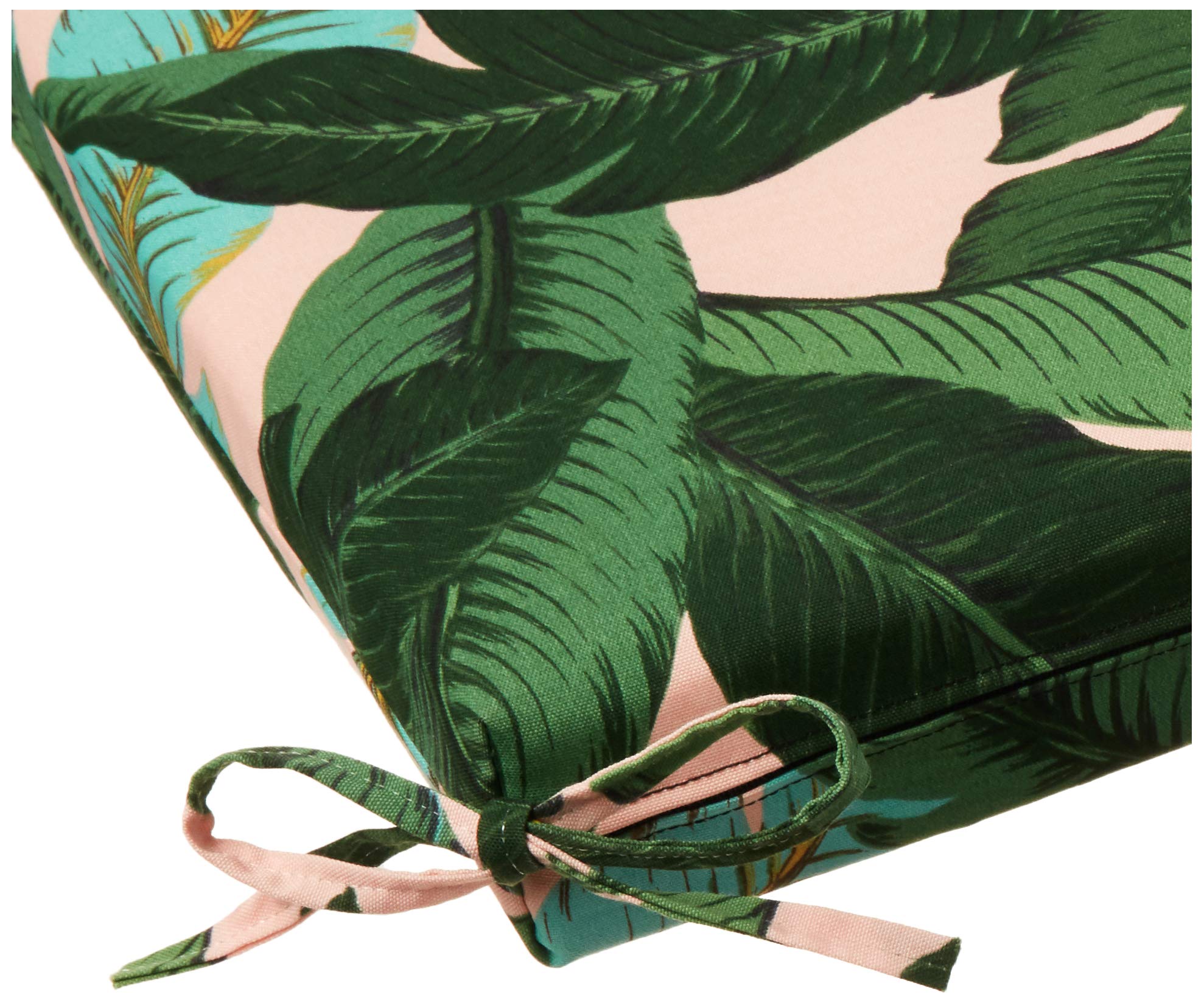 Pillow Perfect Outdoor/Indoor Swaying Palms Capri Bench/Swing Cushion, 1 Count (Pack of 1), Green