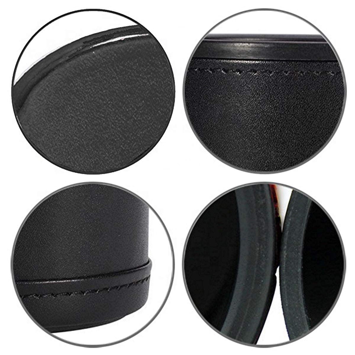 Cyber-Deals Set of 16mm Pearlized Olympic Dice and Black PU Leather Velvet Lined Dice Cup (Gift Boxed) (Silver Dice, Black Lining Cup)