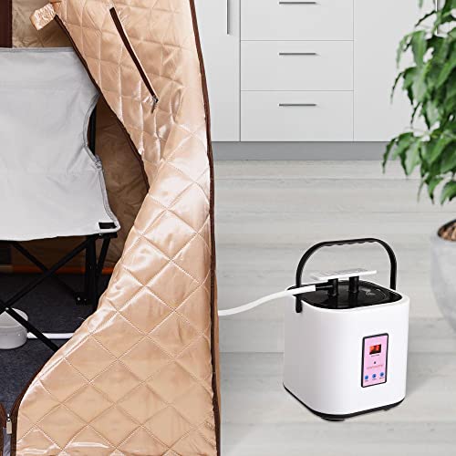 AW 2L Sauna Steamer Machine Stainless Steel Pot Steam Generator for Portable Sauna Tent with Remote Home Spa 110V