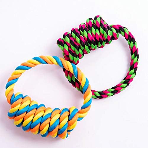 Chewy Champ Circle - Large Dog Rope Toy for Aggressive Chewers - Durable & Fun