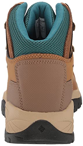 Columbia Women's Newton Ridge Plus Hiking Shoe, Elk, River Blue, 8
