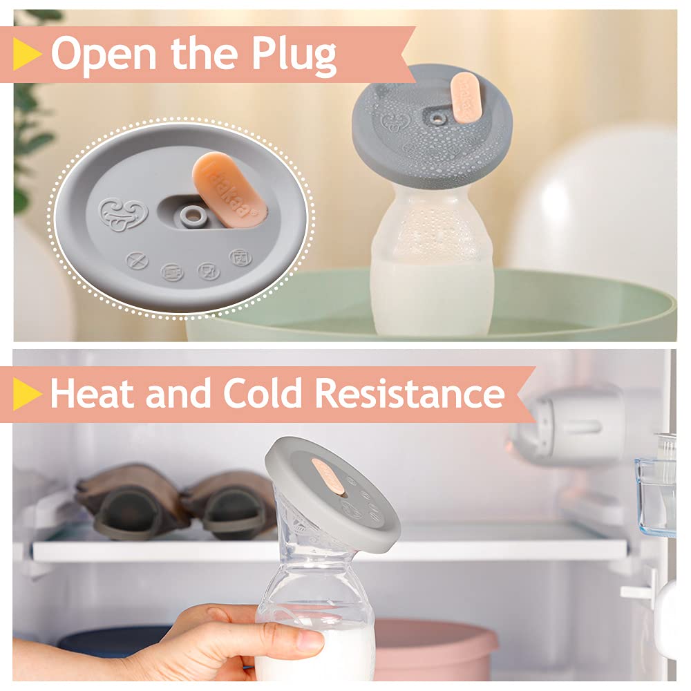 haakaa Silicone Breast Pump & Silicone Cap 5oz/150ml