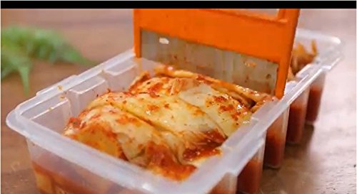 Kimchi Cutter, Food Cutting Storage, Storage+Knife+Cutting Board , Cutting and Storing food at the Same Time, Easily Cut the Meat, Kimchi, Etc with the Storaging, Made in Korea