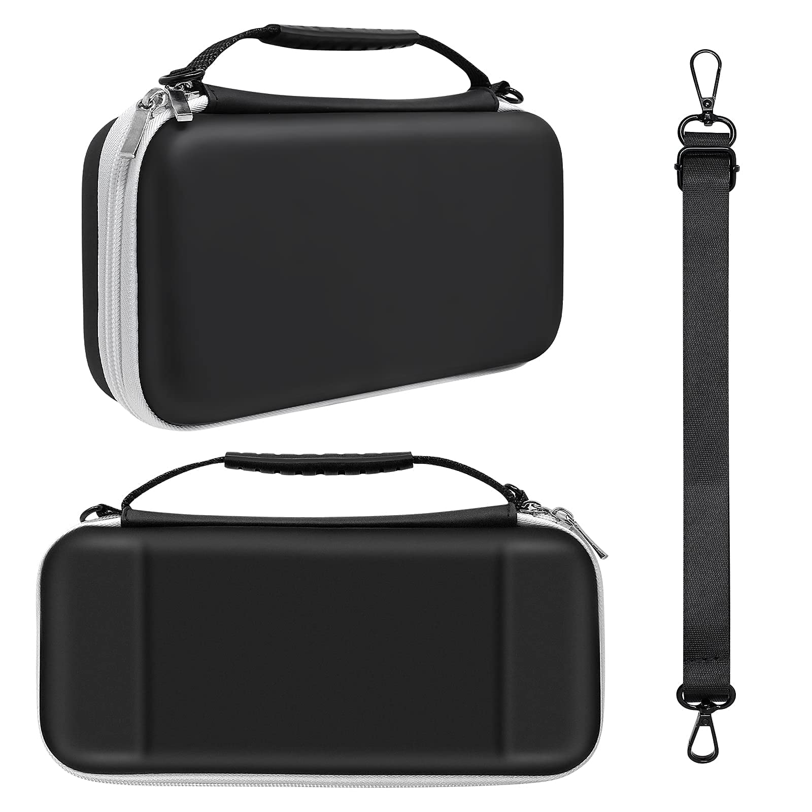 Accessories Bundle for Nintendo Switch OLED Model,Carrying Case with Card Slots,PC Protector Case for Console,TPU Cover for Joy Con,Tempered Glass Screen,Joystick Cap,Console Playstand for OLED