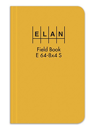 Elan Publishing Company E64-8x4S Sewn Field Surveying Book 4 ā
x 7 ¼ Yellow Stiff Cover