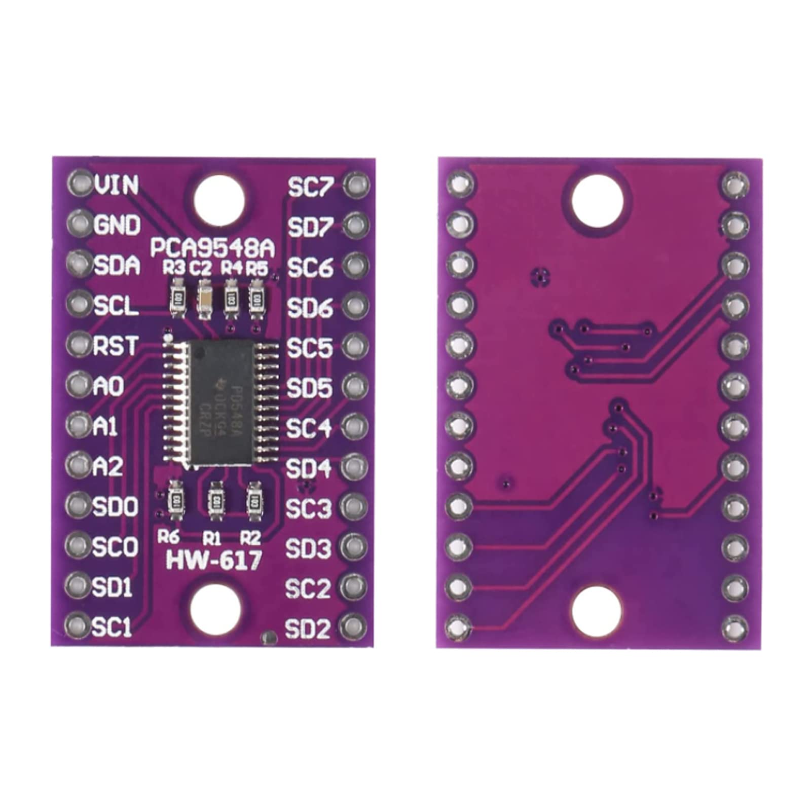 AEDIKO 6pcs TCA9548A Expansion Board I2C IIC 8 Channel Multiplexer Breakout Board with 20Pin M/F Cable