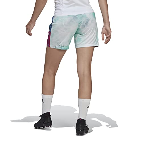 adidas womens Tiro Shorts, Altered Blue/Mint Rush/White, Medium US