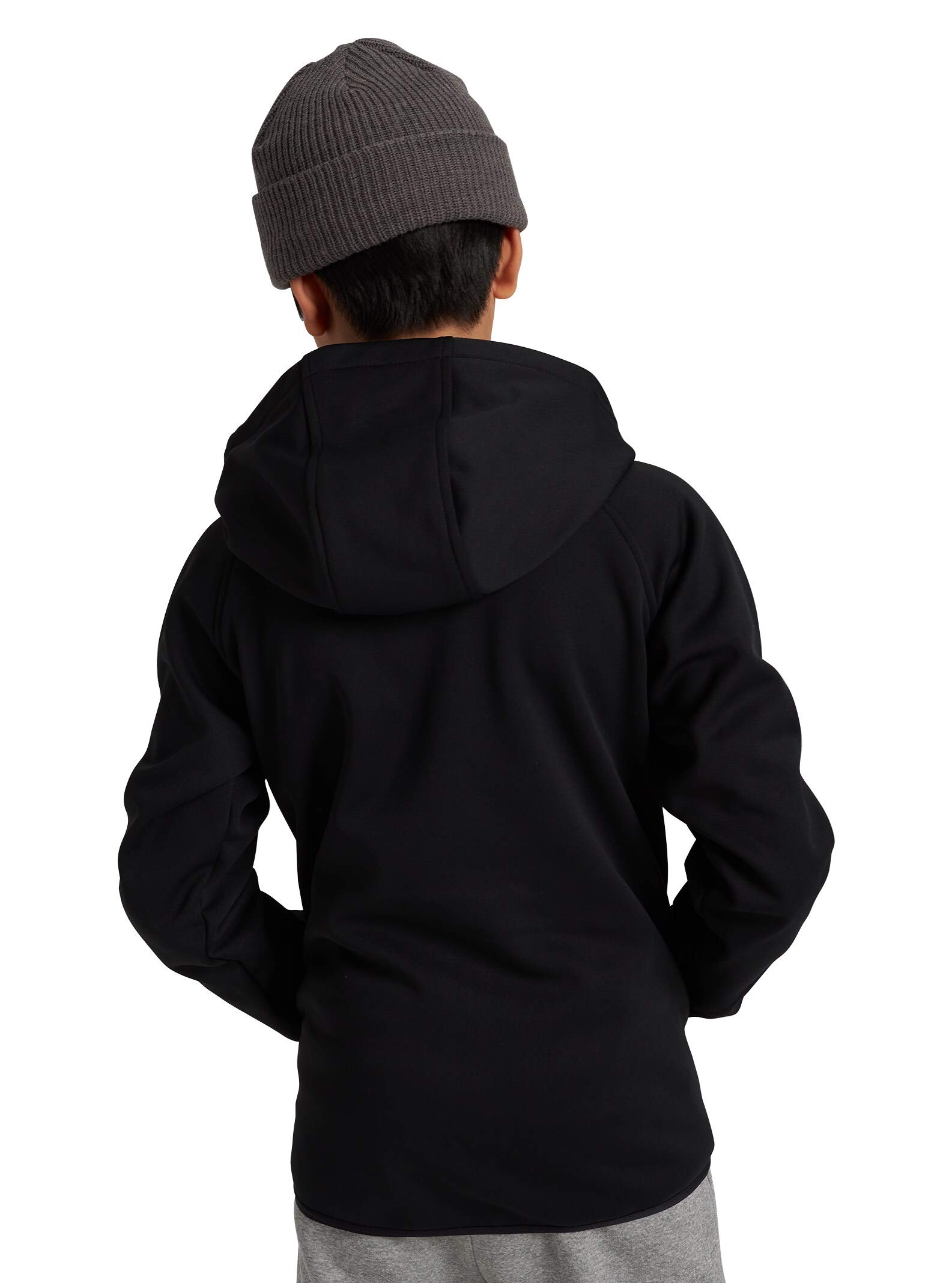 Burton Kids' Crown Weatherproof Full-Zip Fleece, True Black, S