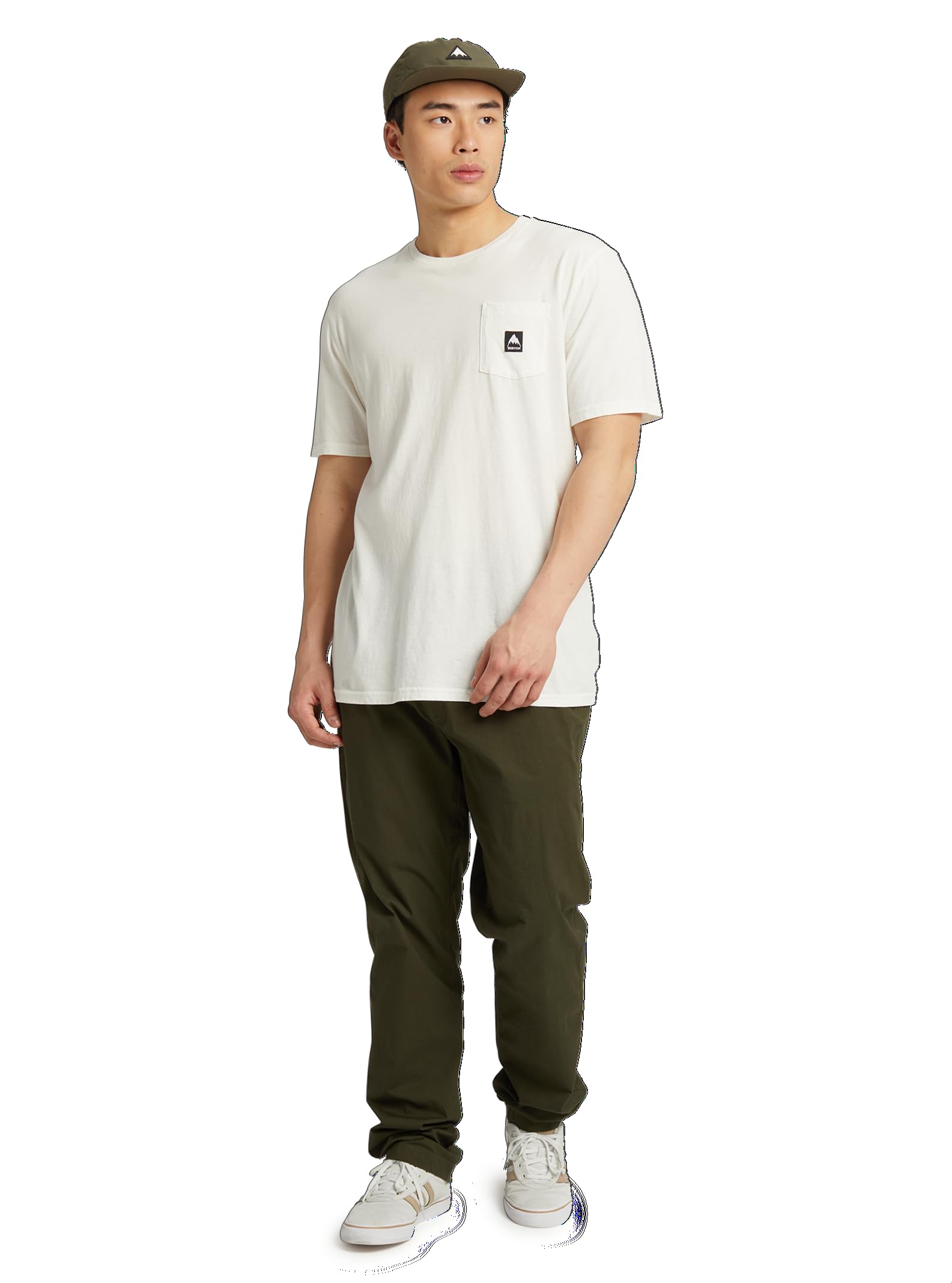 Burton Men's Colfax Short Sleeve T-Shirt, Stout White, M