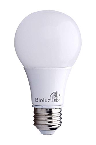 Bioluz LED 60 Watt LED Light Bulbs 2700K Warm White 9 Watts = 60W Non-Dimmable A19 LED Light Bulbs 6 Pack